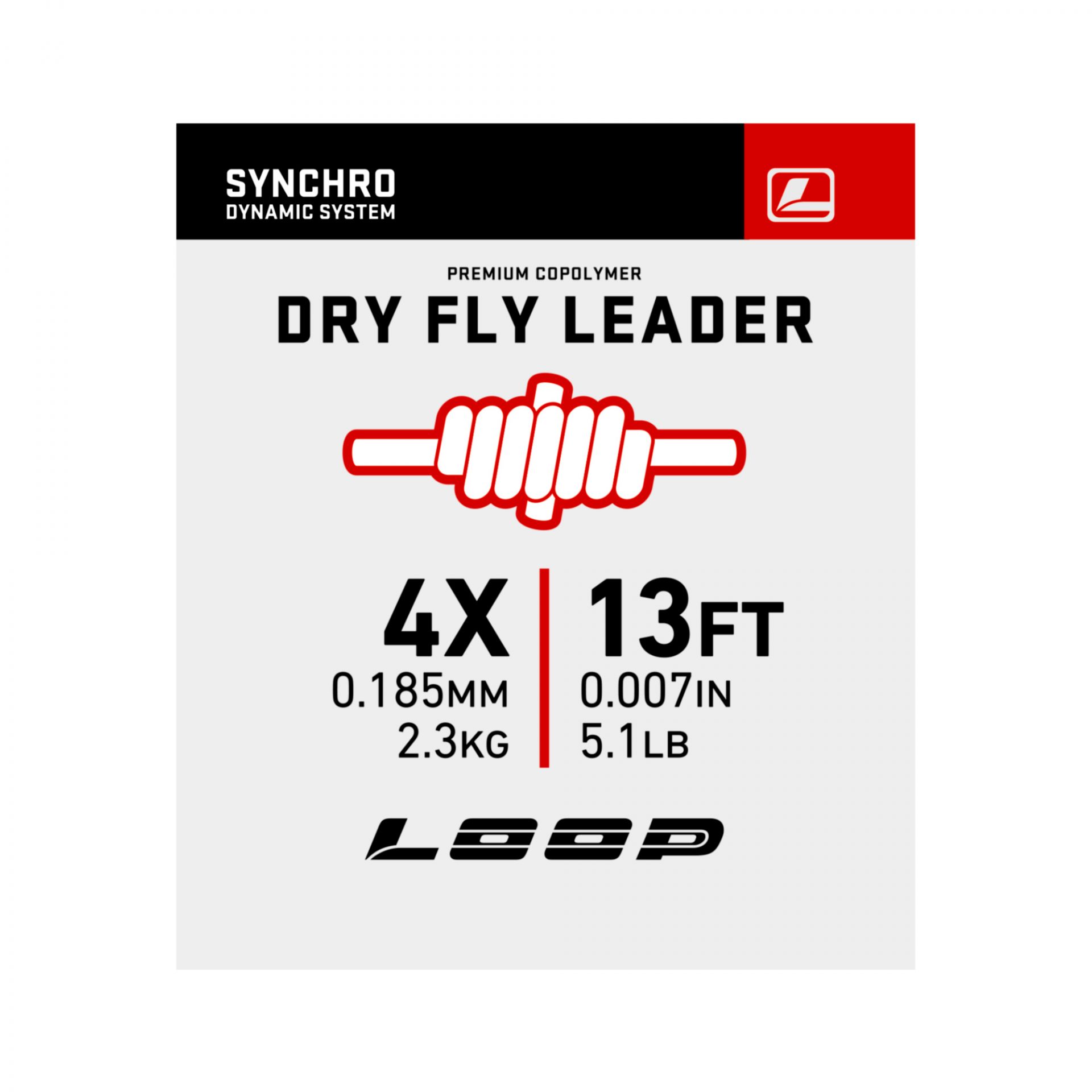 Synchro 13' Dryfly Nylon Leader - LOOP Tackle